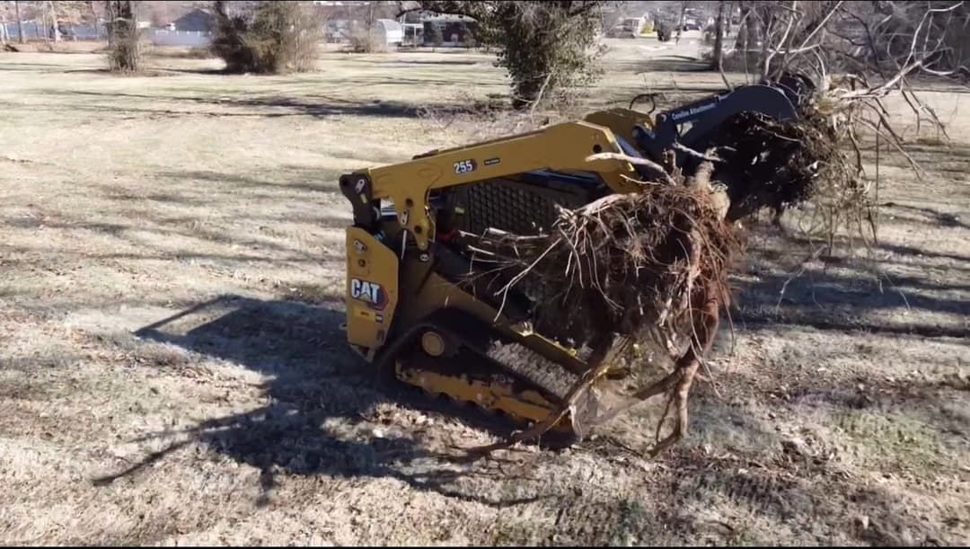 Land Clearing with Track Loader | Slugger Landscaping